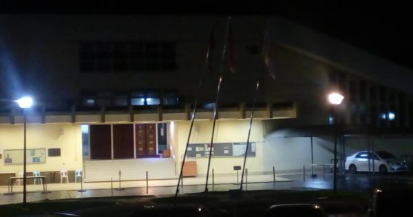 Strong winds bend SHC flag poles – KK Religious Centre